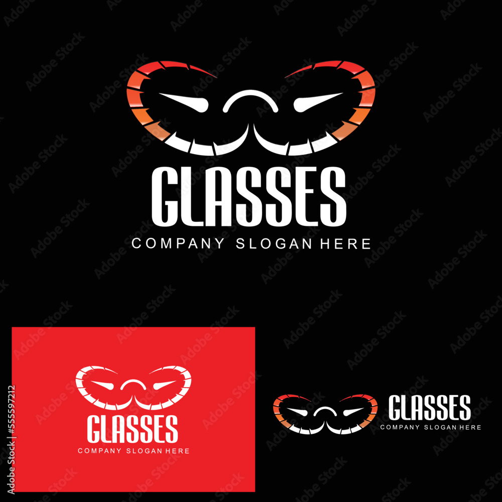 Glasses Logo, Fashion Look Vector, Design For Clothing Store, Glasses ...