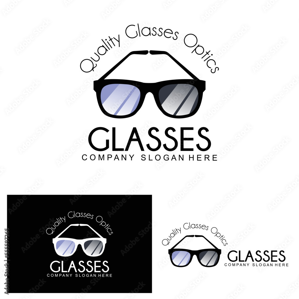 Glasses Logo, Fashion Look Vector, Design For Clothing Store, Glasses ...