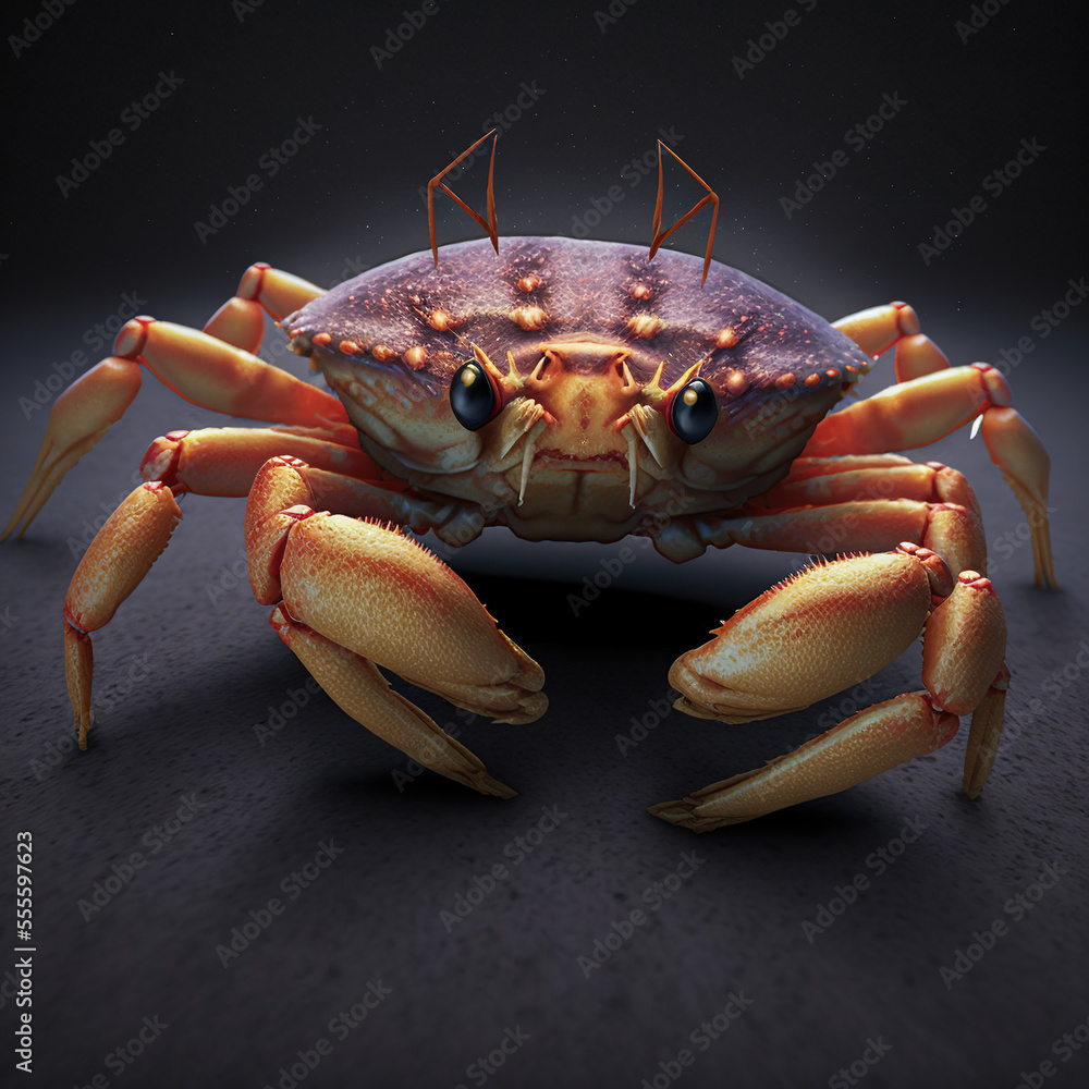 Terrible Crab in a Dark Place created with Generative AI technology ...