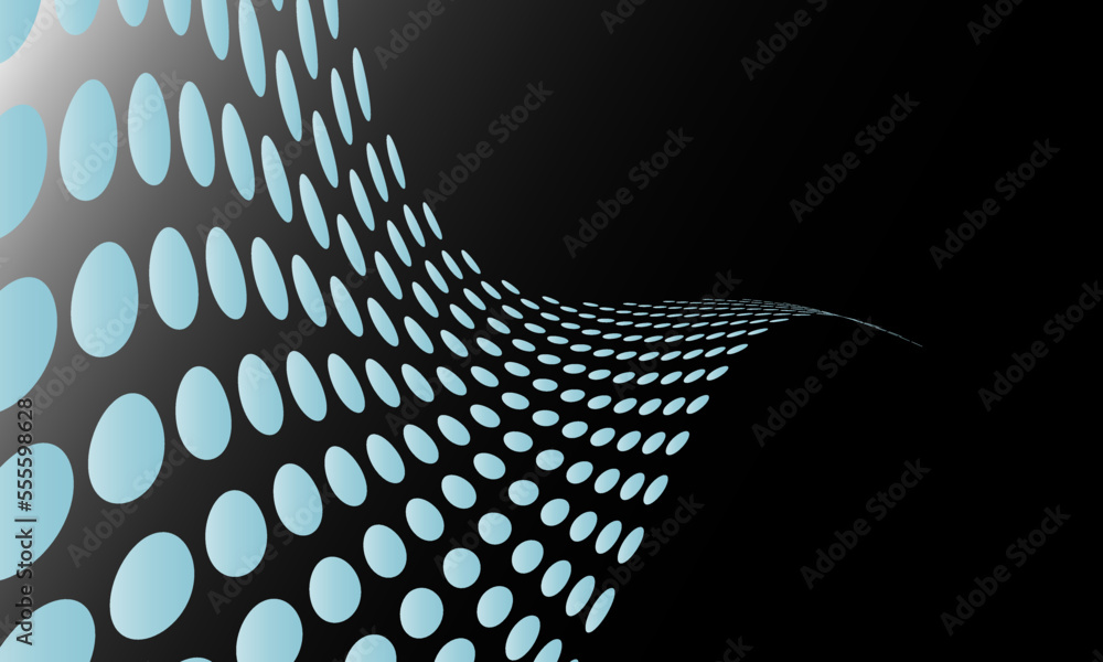 Visual Warp Effect Abstract Background Design. Flag pattern of halftone ...