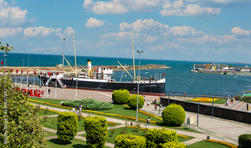 Fotka „Bandırma steamboat, Samsun / Turkey - August 2022: Bandirma ...