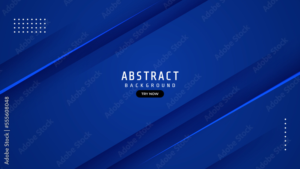 Blue geometric background with diagonal lines and shadows. Modern ...