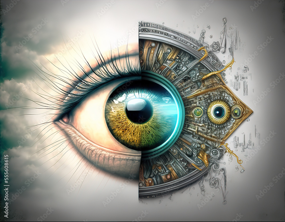 Futuristic half robotic/half human - Transhumans. Eyesight will be a ...