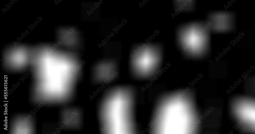 Random flashing and glittering white lights on black background Stock ...
