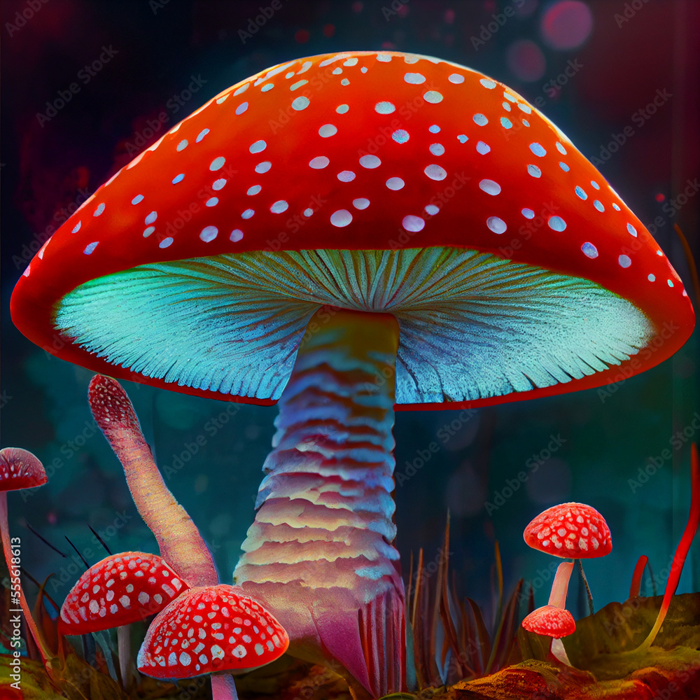 Red Poisonous Mushrooms