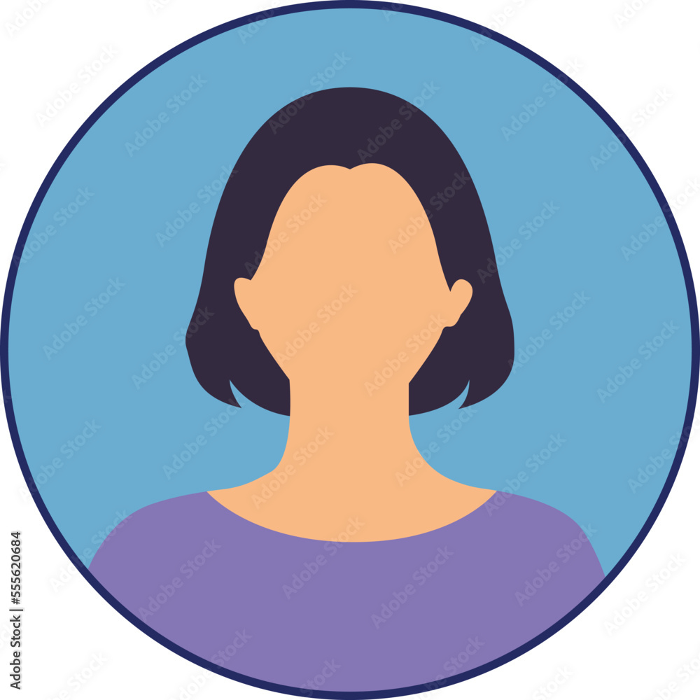 Female profile picture, Avatar profile, Female face silhouette Stock ... Female profile picture, Avatar profile, Female face silhouette Stock ...