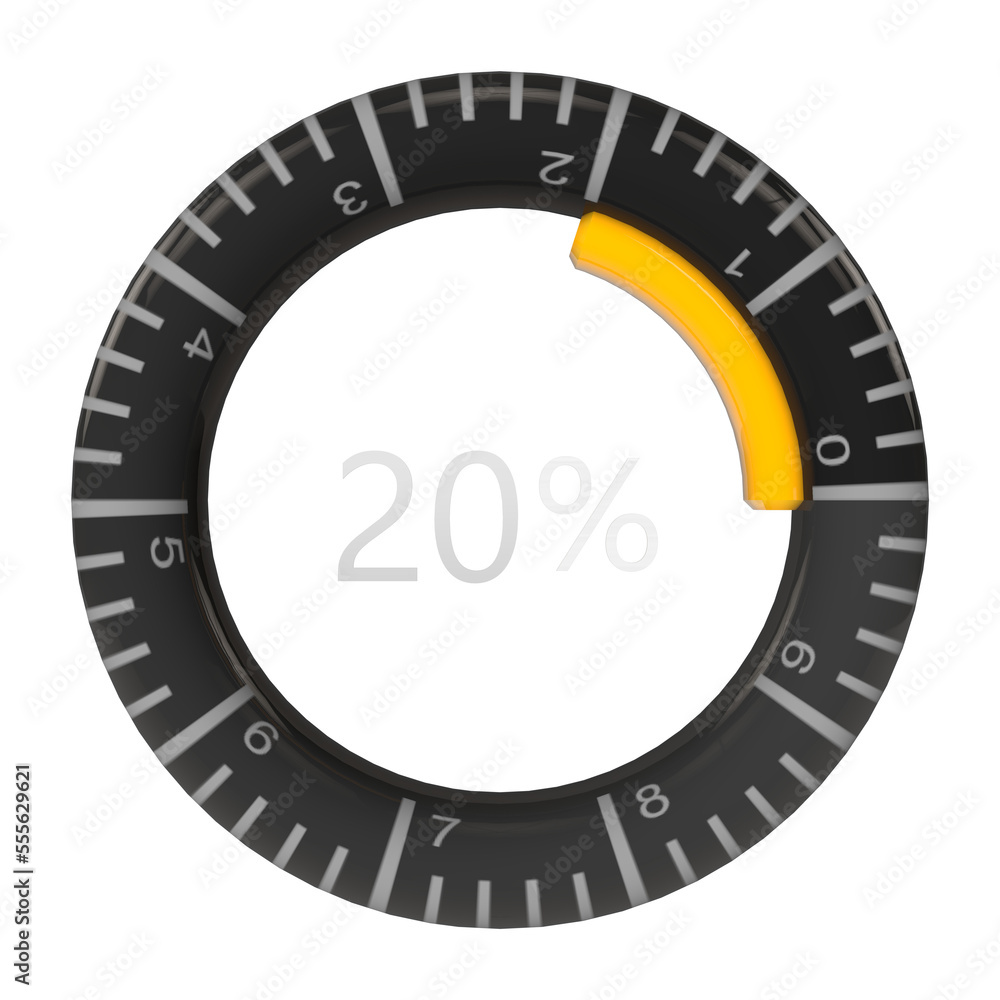 Loading indicator and progress bar percentage meter for UI, UX and ...