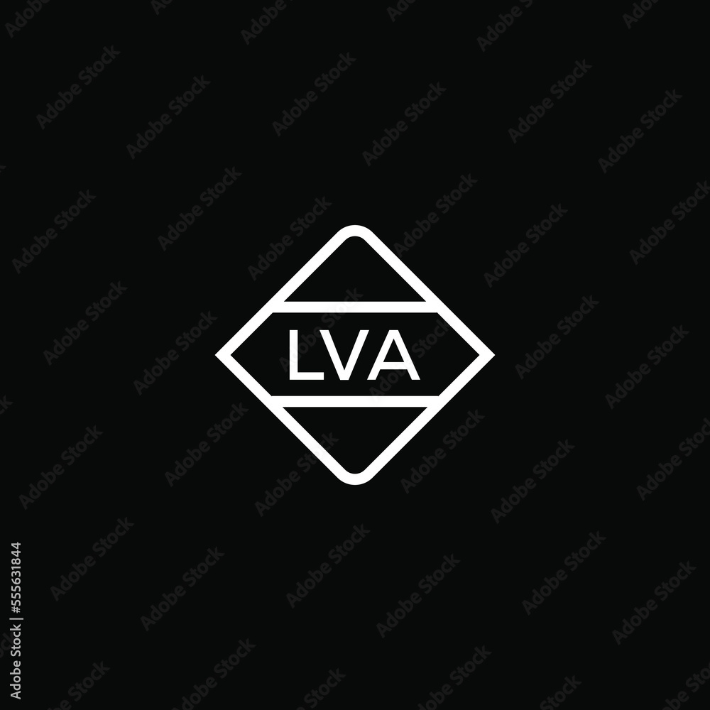 LVA 2 letter design for logo and icon.LVA monogram logo.vector ...