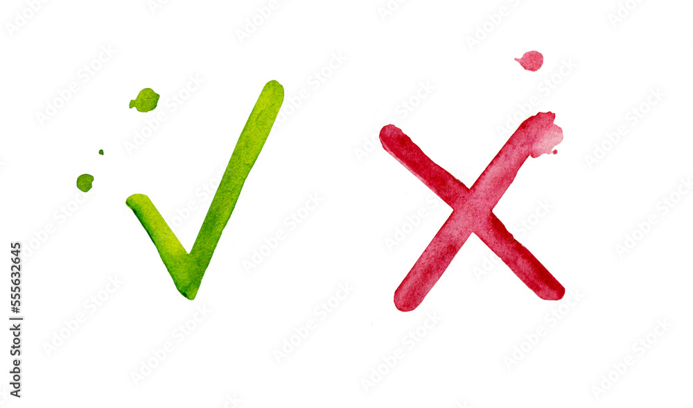 True or false, validation icon, symbol checkbox illustration green or ...