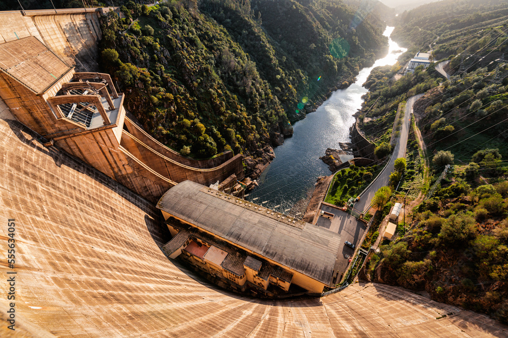 The Castelo do Bode dam (Portuguese: Barragem de Castelo do Bode) dams ...