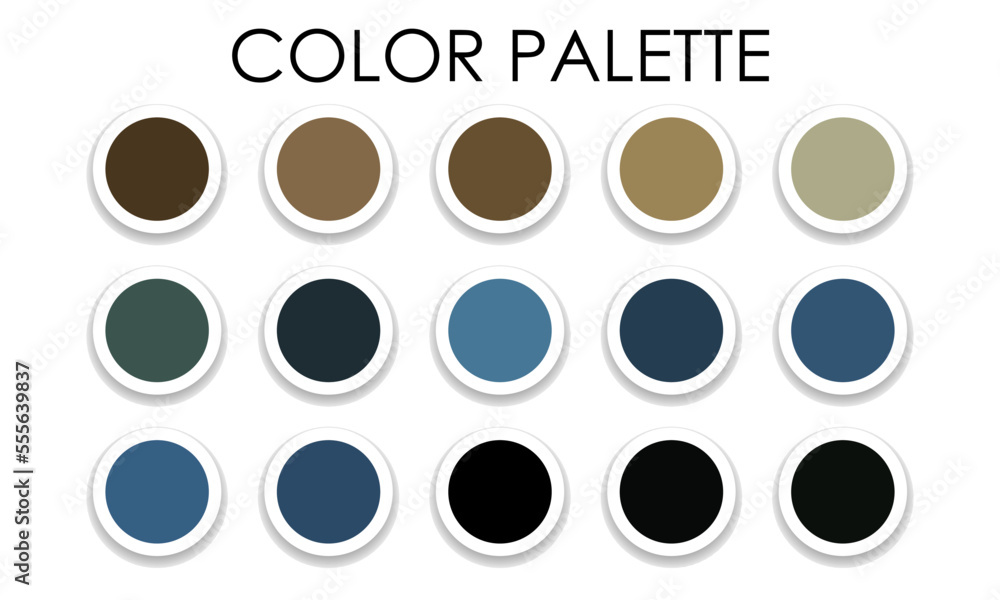 Universal color palette 2023. Color combinations. Vector Stock Vector ...