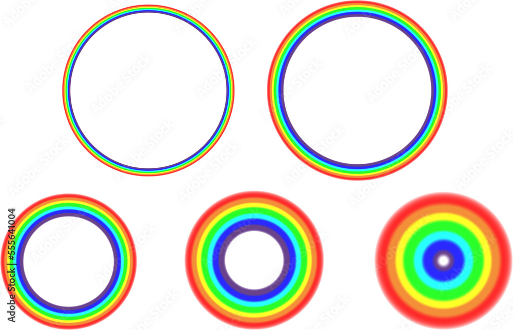 Colorful rainbow. Png image on transparent background Stock Photo ...