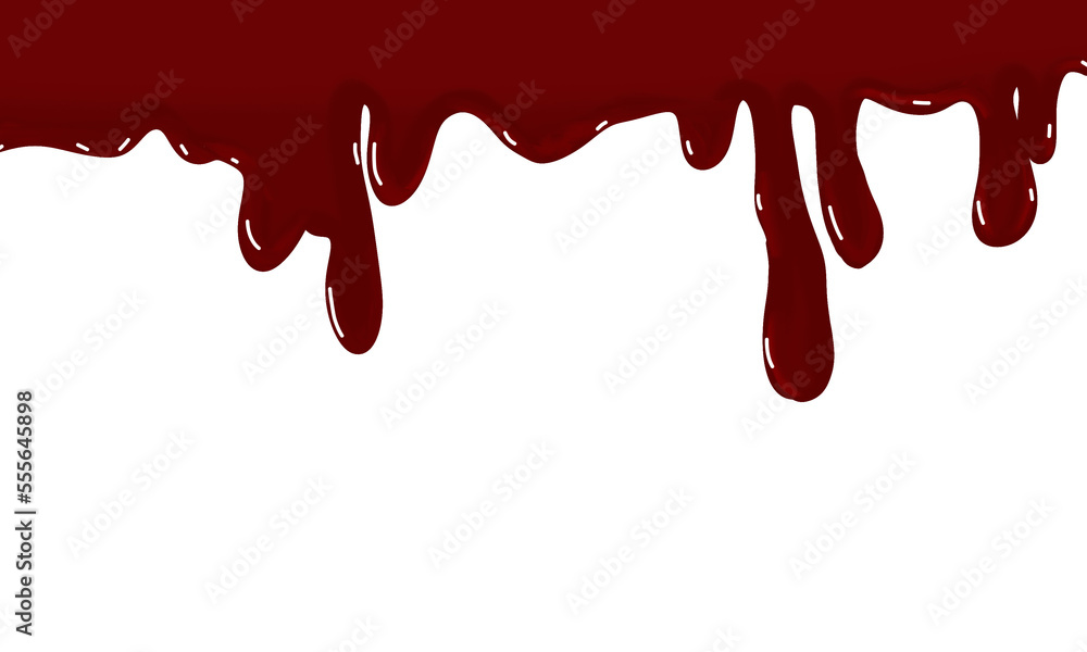 melting red blood, commemorating national blood donor day. isolated ...