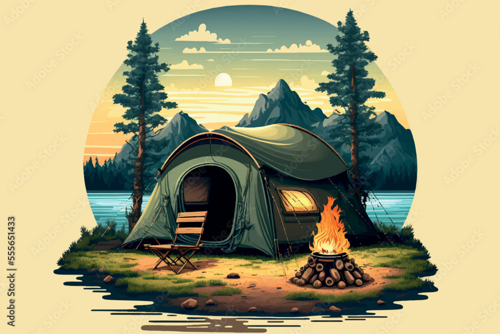 Camping Vector