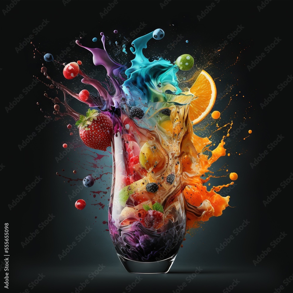 Glass Fruit Wallpaper