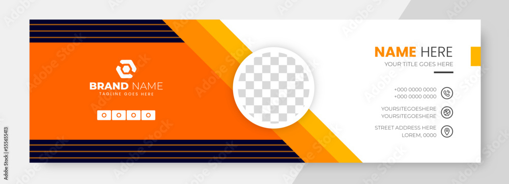 Email signature template. Corporate Modern Email Signature Design ...