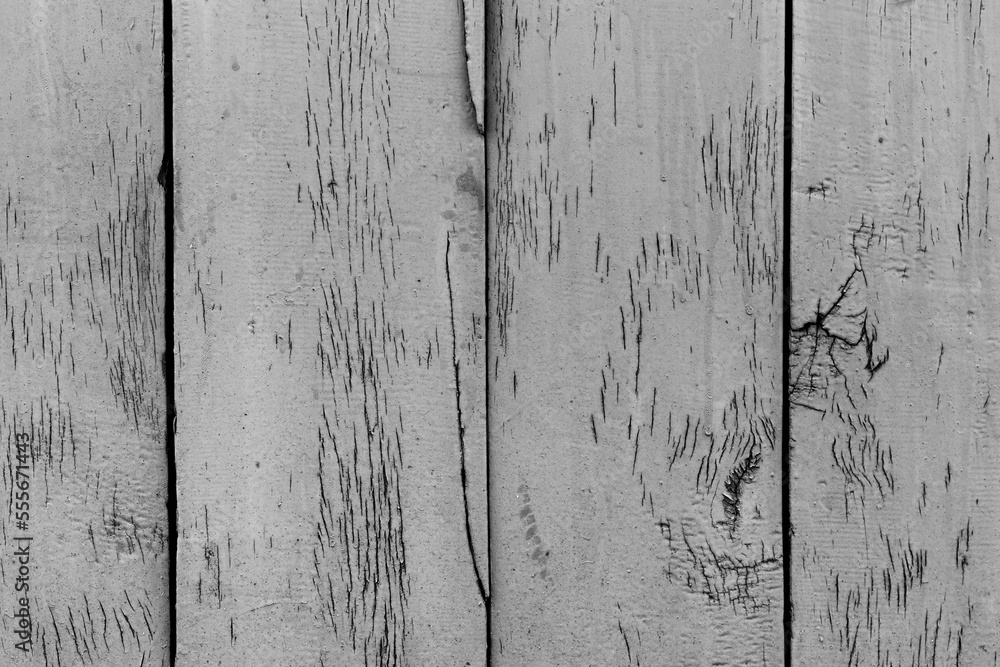 Texture of rural stained exterior vertical oak planks of country shed ...