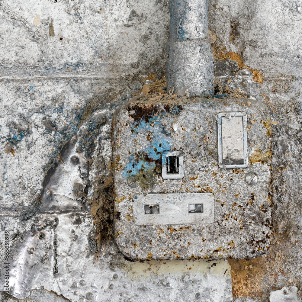 Vintage three pin plug socket Stock Photo | Adobe Stock