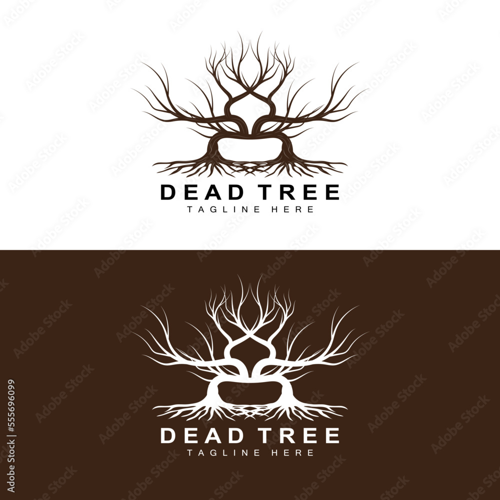 Tree Logo Design, Dead Tree Illustration, Wild Tree Cutting, Global ...