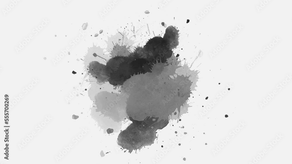 Vidéo Stock splat background. fluid ink splash transition. ink slow motion transition reveal ...