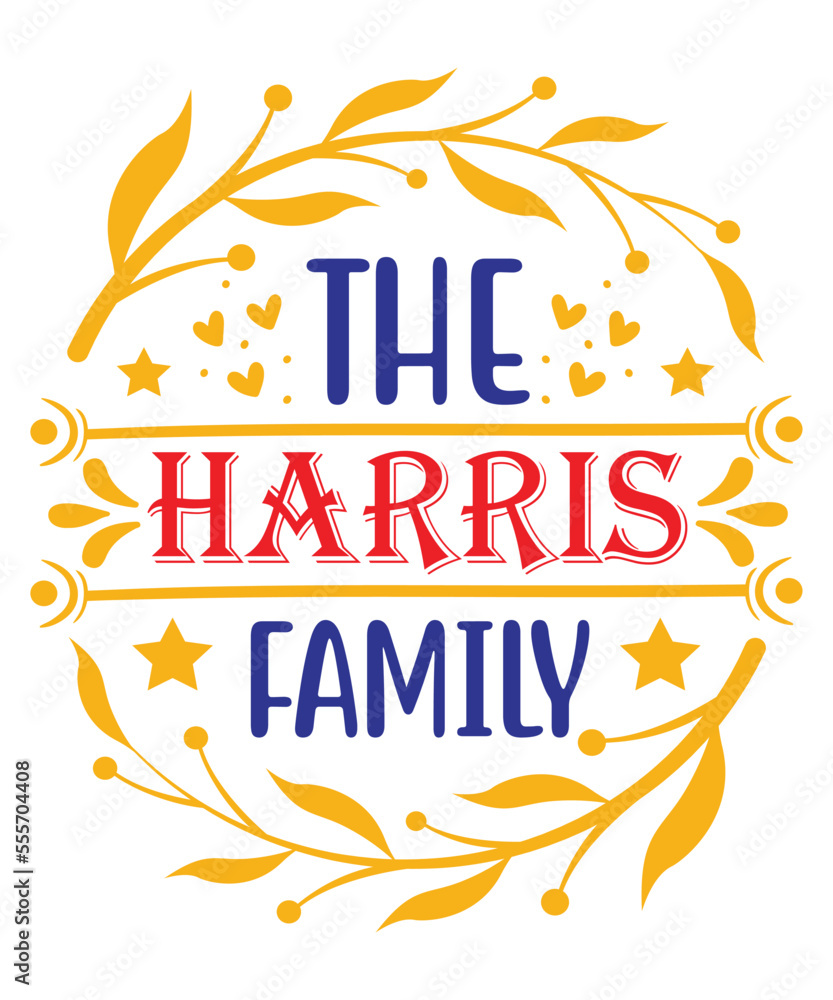 The Harris Family SVG, Monogram Svg Bundle, Split Monogram Letters Svg ...