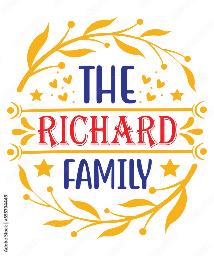 The Richard Family SVG, Monogram Svg Bundle, Split Monogram Letters Svg ...