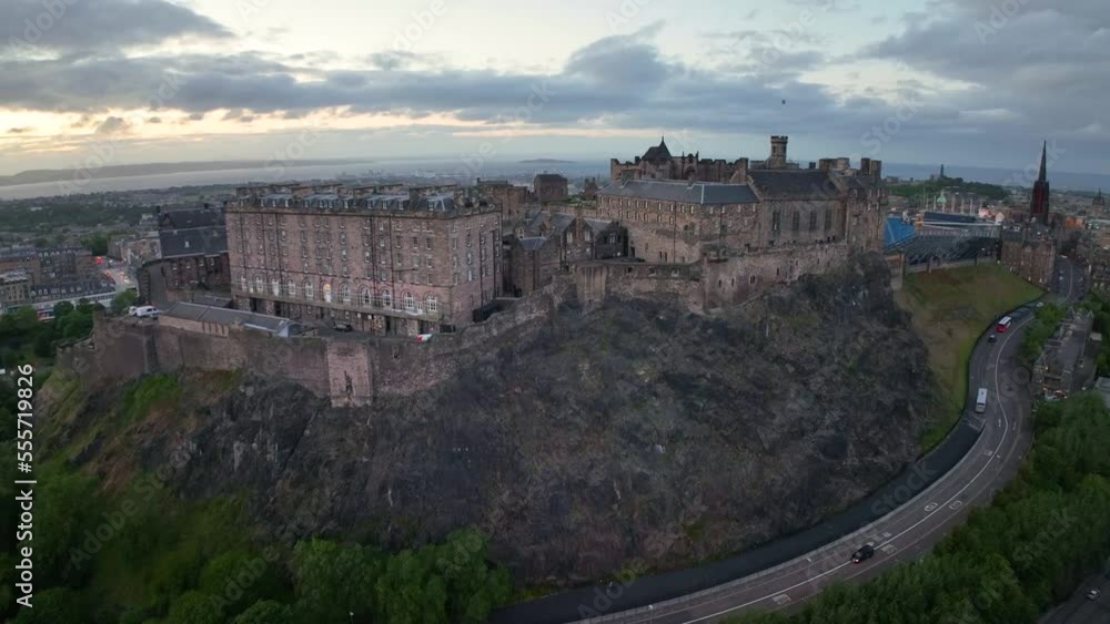 Edinburgh Castle is a historic castle stands on Castle Rock in Old Town ...