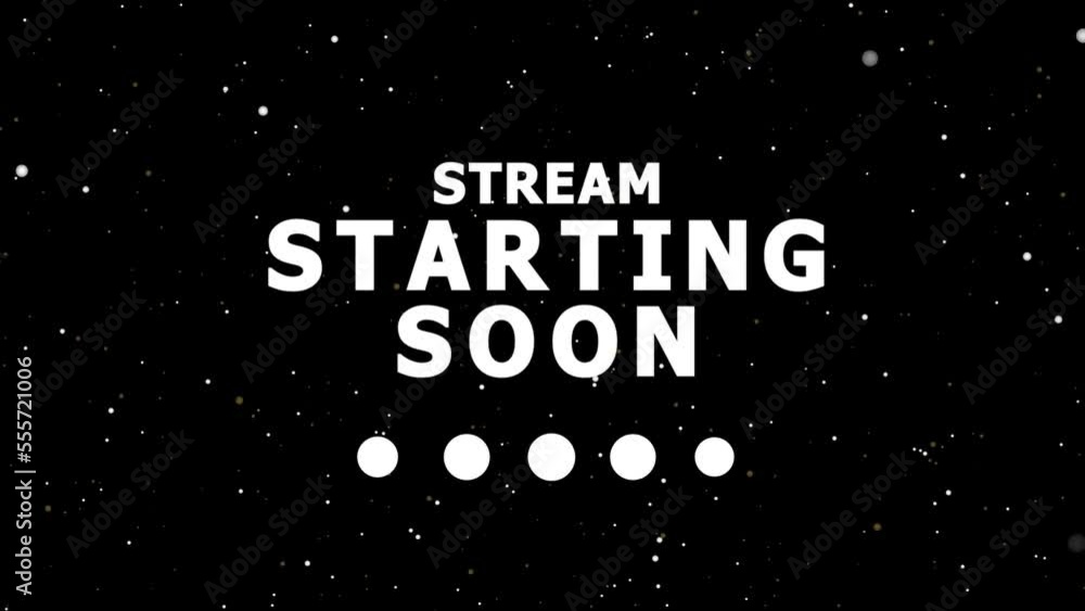 Live streaming starting soon animation in galaxy backdrop, Animated ...