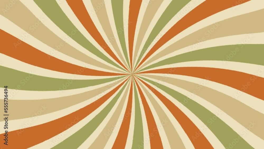 animated retro twist background with rays, Spinning sunburst lines ...