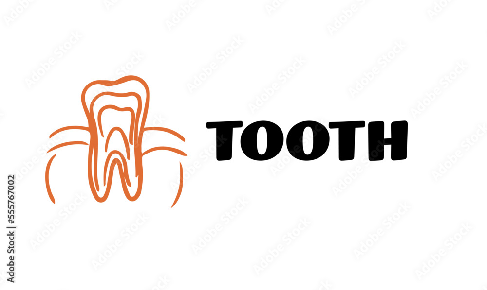 Tooth organ sketch drawing vector Stock Vector | Adobe Stock