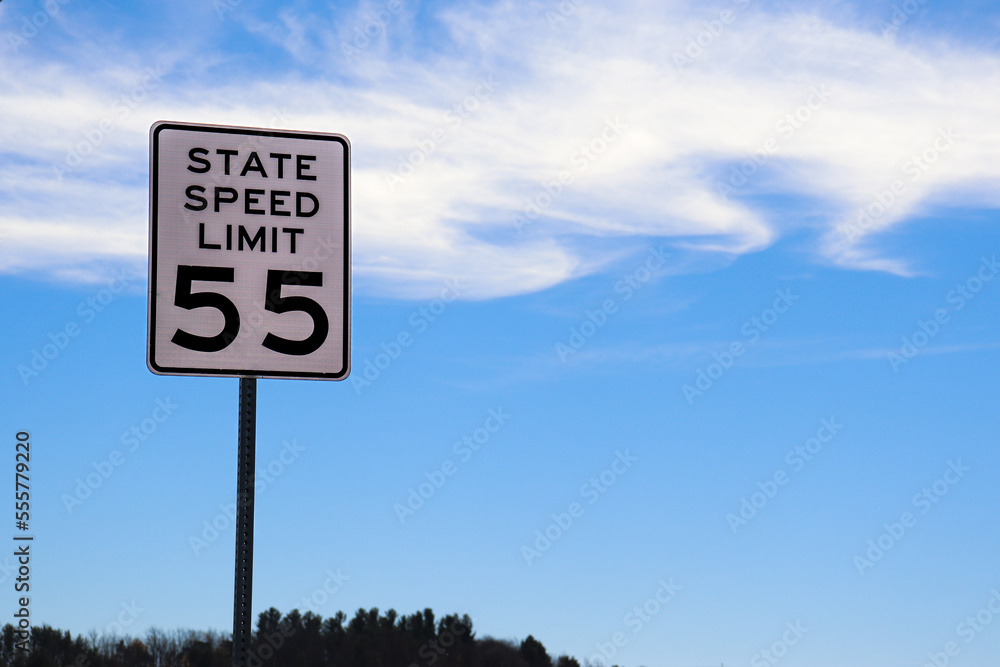 Poster Speed Limit Sign - 55 mph – Wall Art | UkPosters