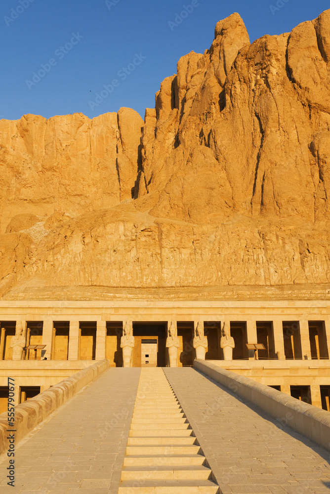 Ramp at The Temple of Hatshepsut, Deir el-Bahri, West Bank, Luxor ...