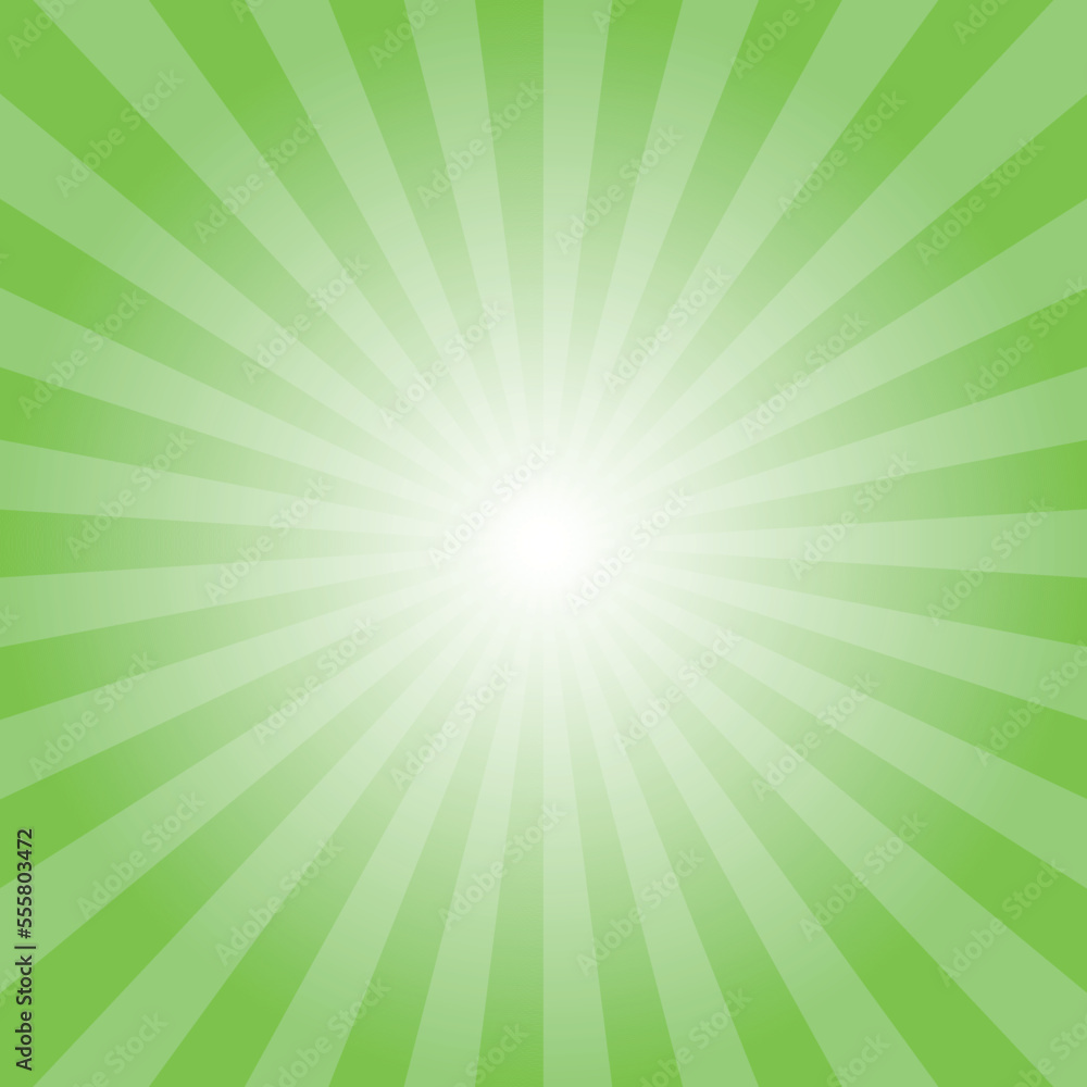 Green color burst background. Abstract sunburst background. Abstract ...