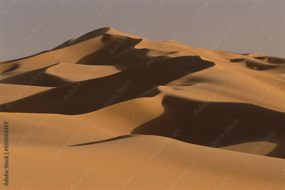 Sand Dune in Desert, Grand Erg Oriental Desert, Sahara, Algeria, Africa ...