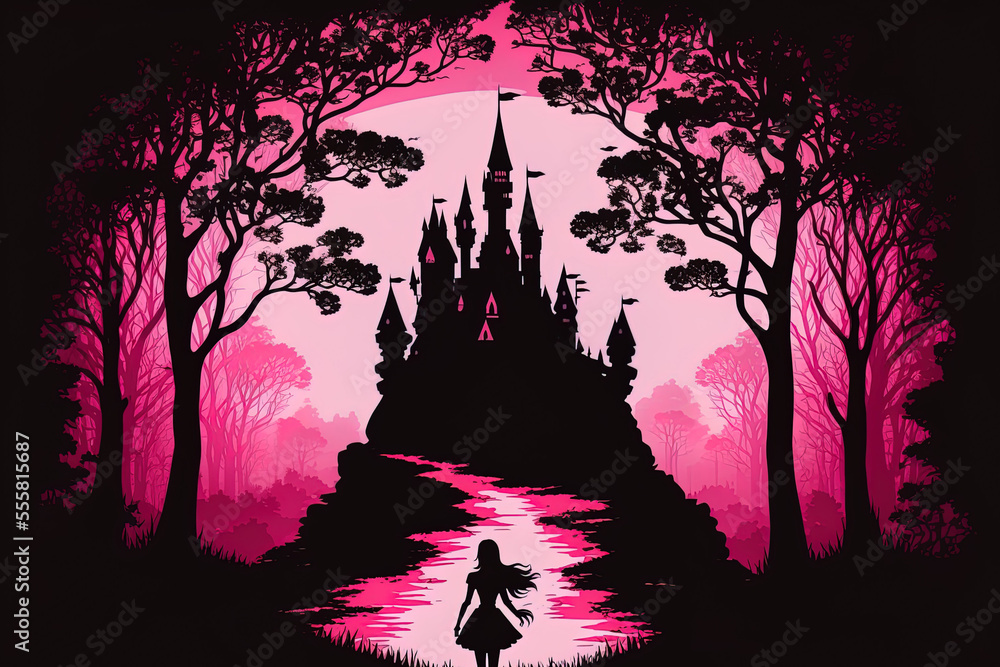 Fairytale Castle Silhouette
