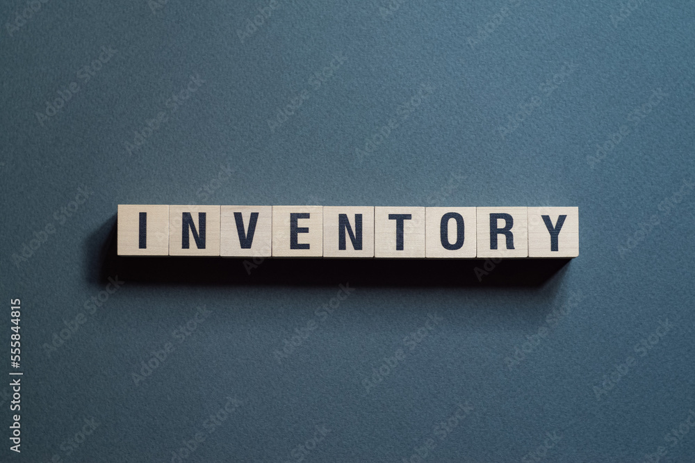 Inventory - word concept on cubes Stock Photo | Adobe Stock