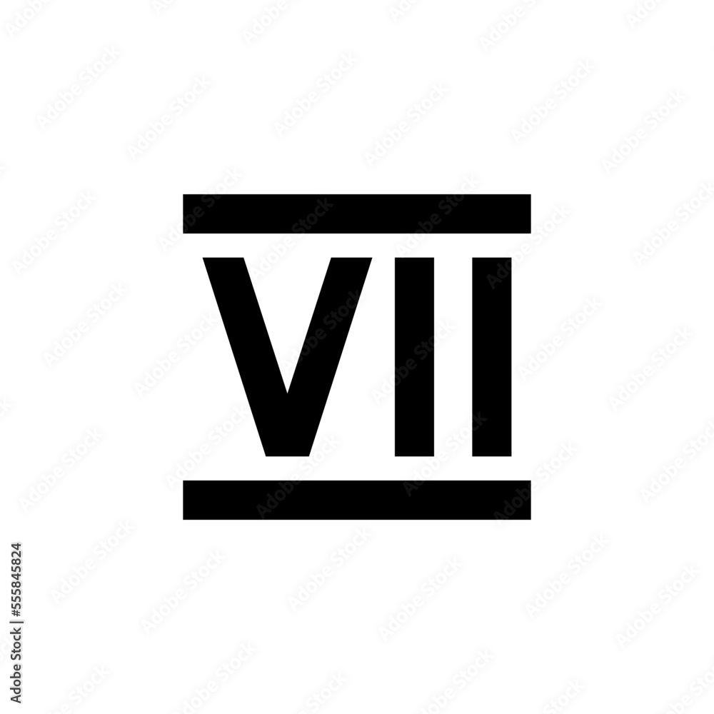 roman numerals ,icon, flat ,style,trendy collection template Stock ...