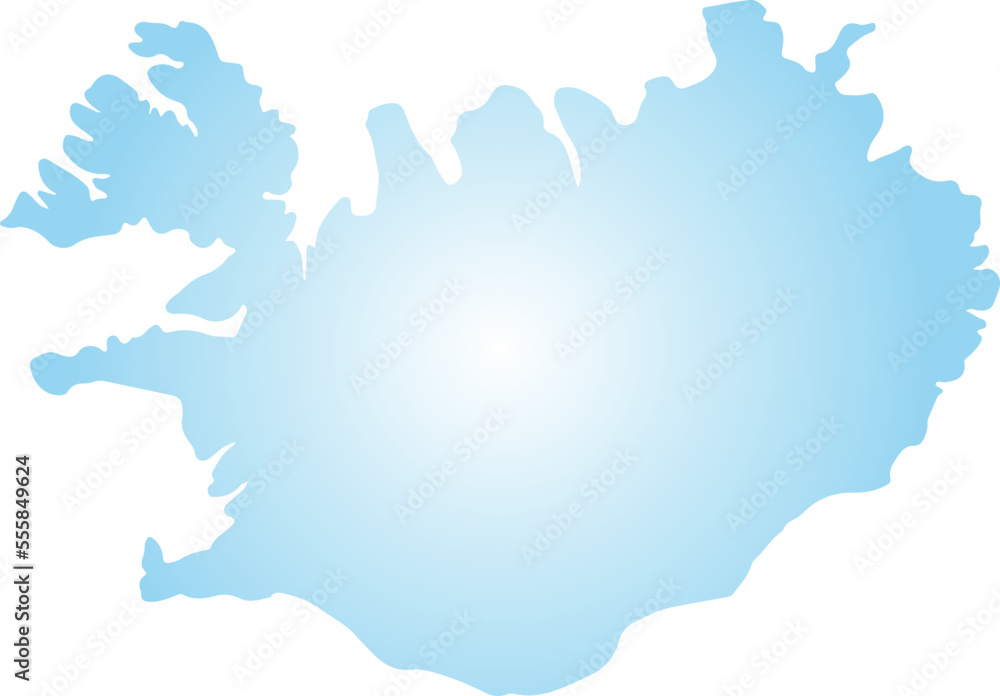Iceland country map vector image or clip art. vector de Stock | Adobe Stock