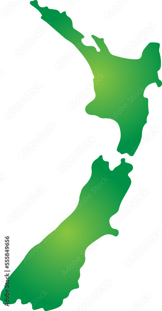 New Zealand Country map vector image or clip art. Stock Vector | Adobe ...