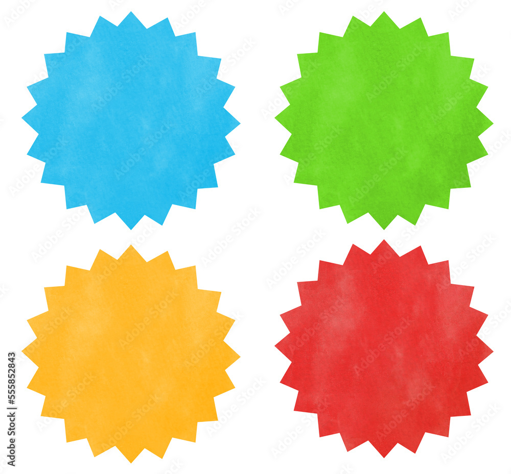 star shaped watercolor badges Stock Illustration | Adobe Stock