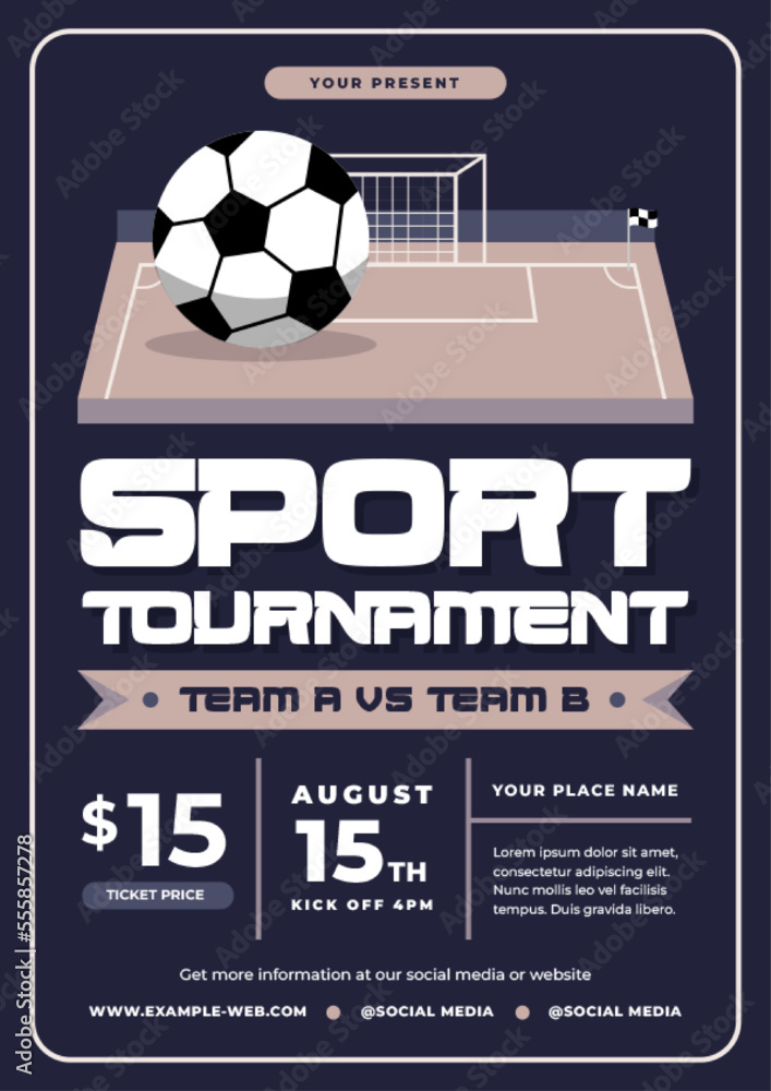 Football Tournament Flyer Template