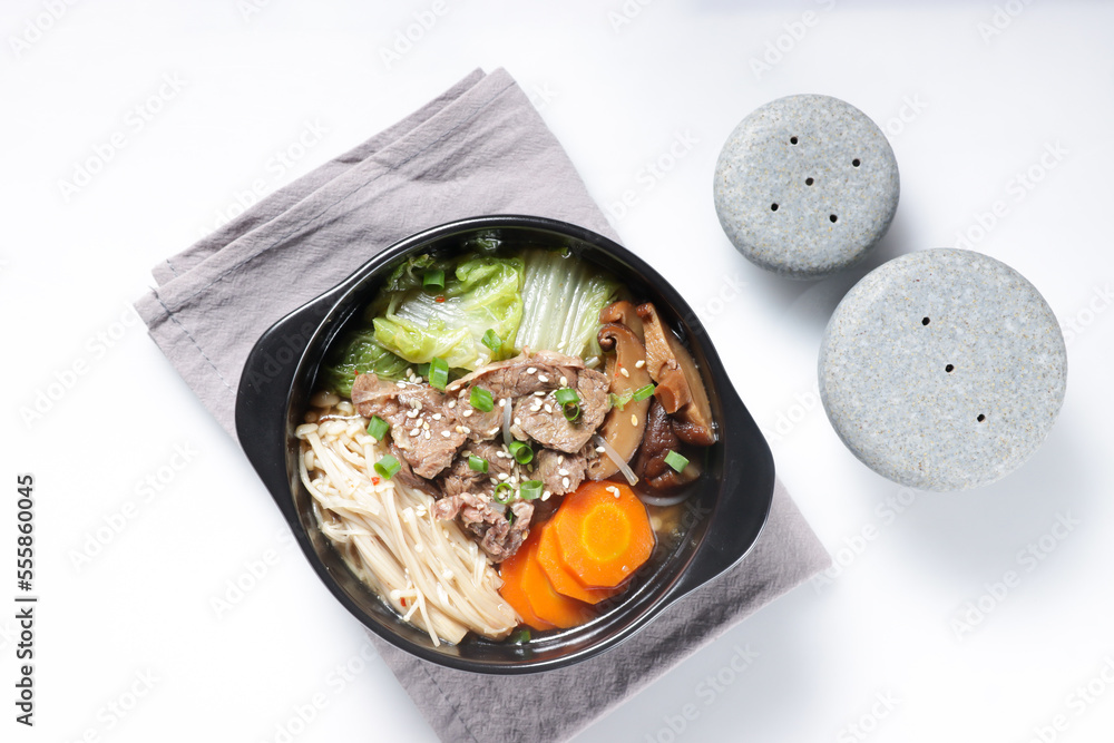 Bulgogi Jeongol or Yaetnal Bulgogi is Korean traditional stew with beef ...