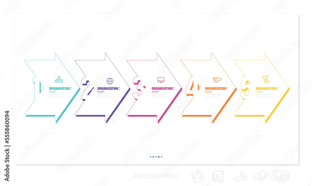Business data visualization. timeline infographic icons designed for ...