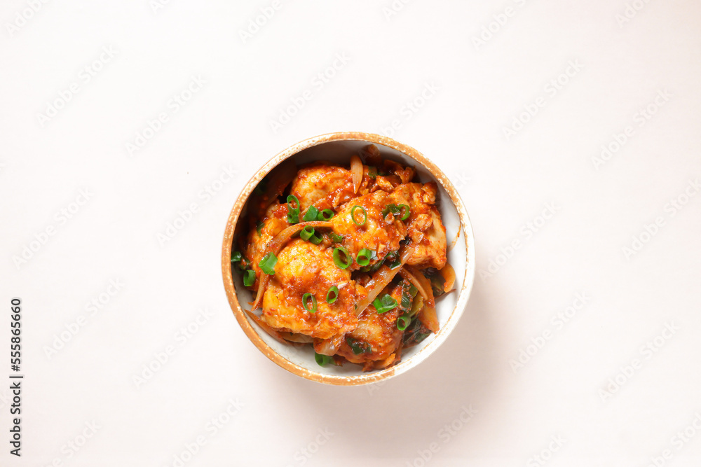 Daegu Jorim or Daegusal Jorim is a Soy Braised Cod Fish with a little ...