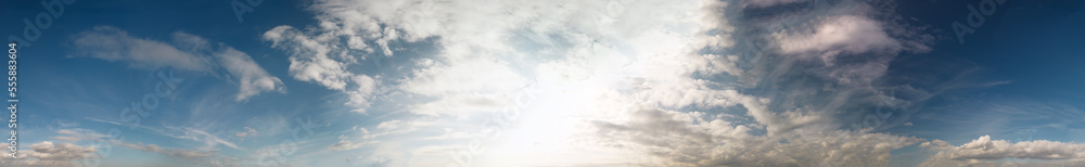HDRI 360 Sphere Sun Panorama. Colorful clouds with a variety of shades ...