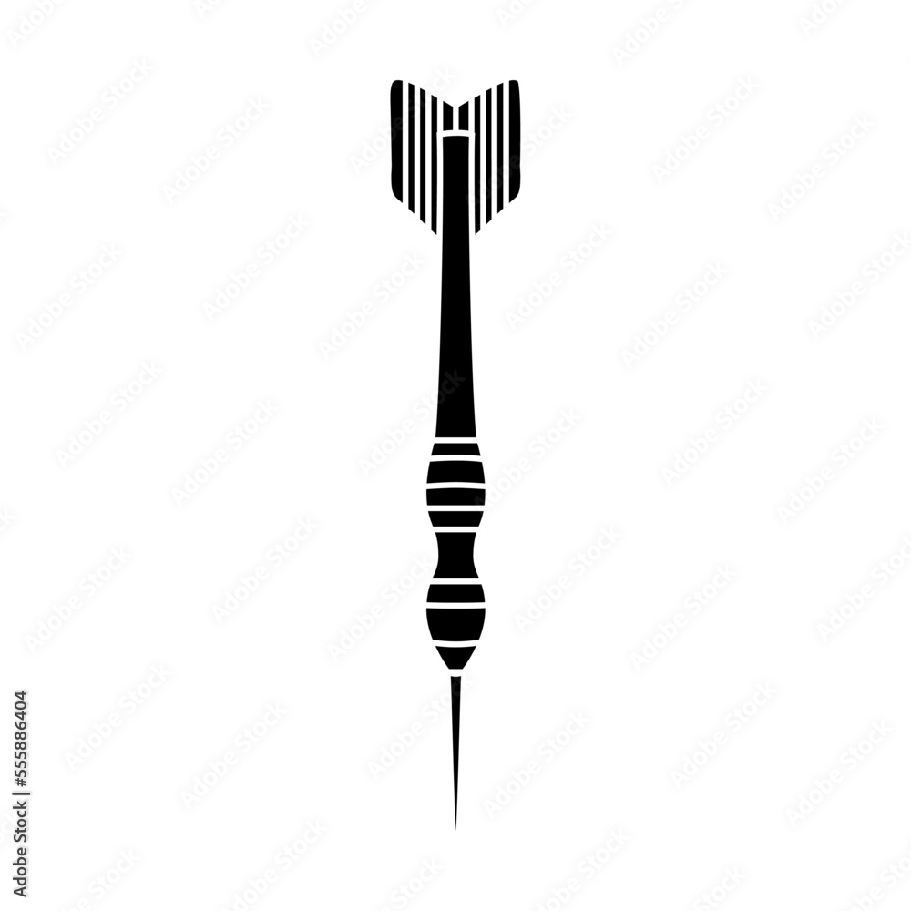Darts icon vector. Dart illustration sign. Accuracy symbol ...