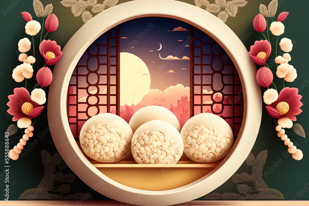 Cartoon glutinous rice balls are seen bouncing in a dish with a ...