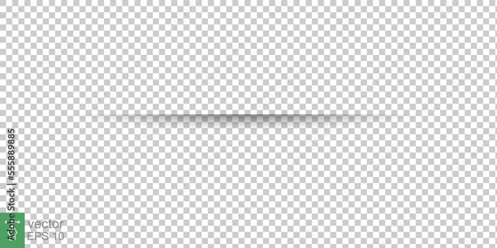 Vector realistic cuts in paper sheet with a shadow on transparent ...