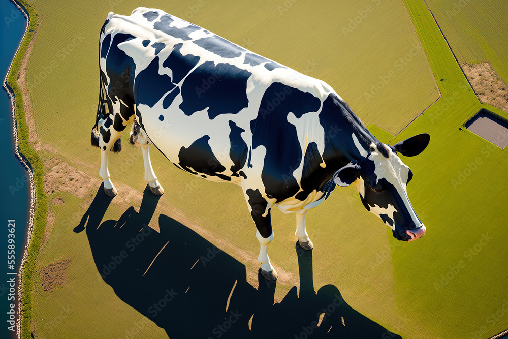 aerial picture of Holstein at a high altitude Originally from the Dutch ...