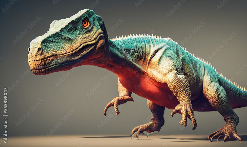 tyrannosaurus rex 3d render, Generative AI Art Illustration Stock ...